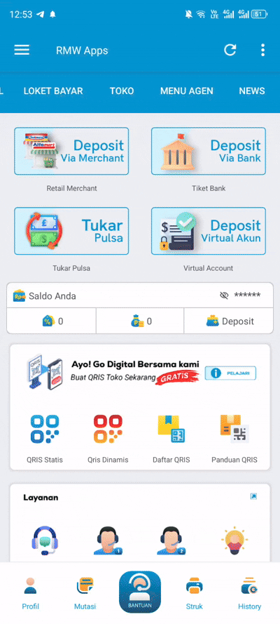 Panduan QRIS FITUR APK RMW APPS – PT Relasi Mahakarya